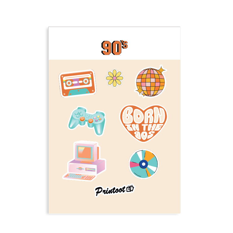 90s themed stickers – Printoot.com