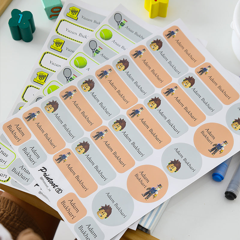 Plain Name stickers – Printoot.com